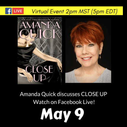 Amanda Quick, Close Up, and Photography – The Poisoned Pen Bookstore